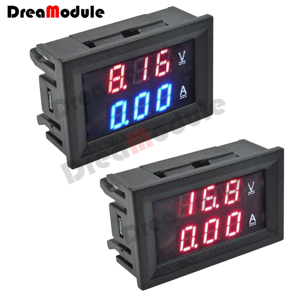 1pcs Dc 0-100v 50a 100a 0.28" Mini Digital Voltmeter Ammeter 3 Digits 5 ...