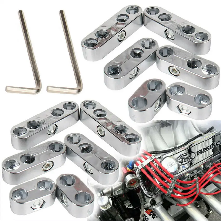 Billet Spark Plug Wire Separators Dividers 7mm 8mm 9mm Looms For Sbc ...