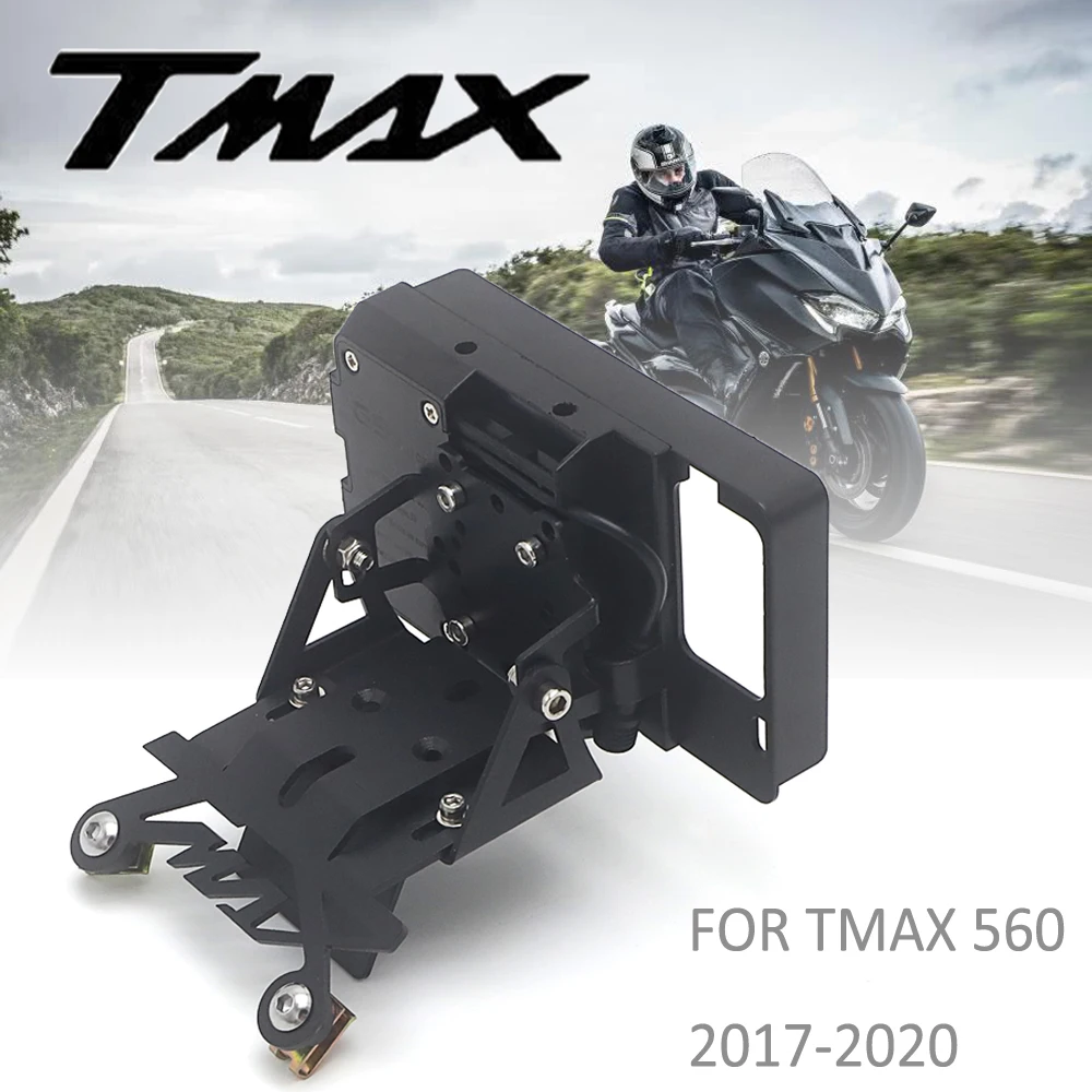 TMAX-560-Motorcycle-Windscreen-Phone-Navigation-Bracket-USB-Wireless ...