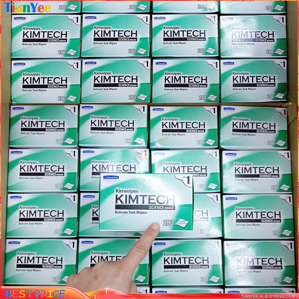 Wholesale Price 280 Wipes KIMTECH Kimwipes Fiber Cleaning Paper Packes ...