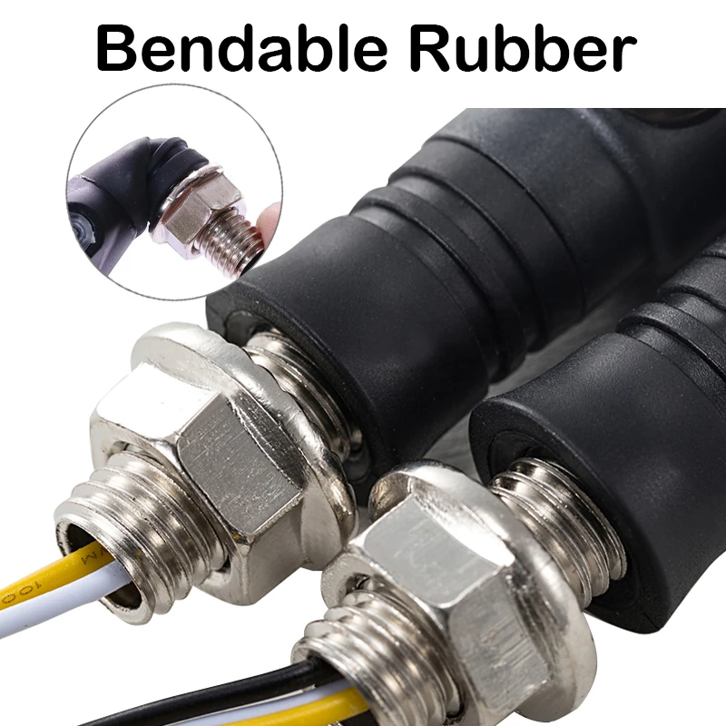 【2 LED Red Stop Signal Light Flowing Water Flashing Lights Tail Flasher ...