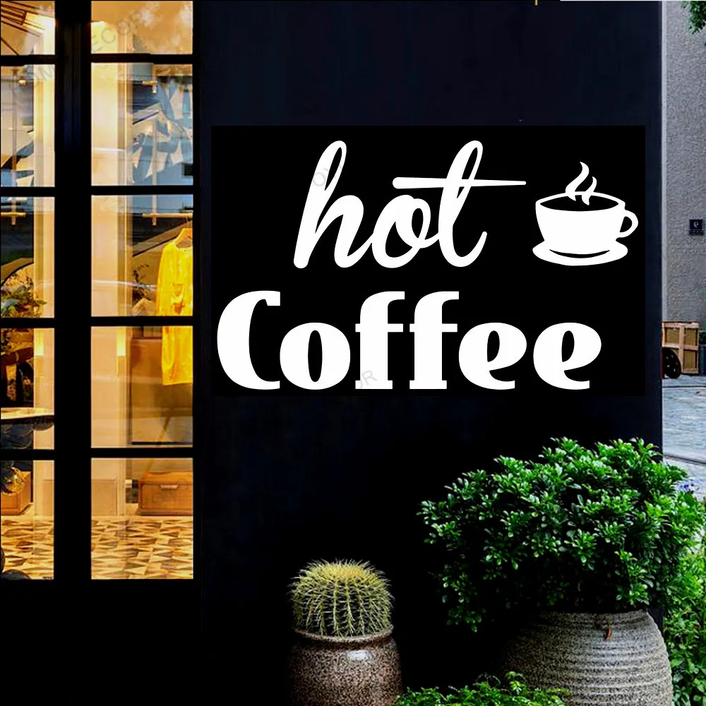 Simple-Coffee-Shop-Sticker-Cafes-Ice-Cream-Bread-Cake-Wall-Sticker ...