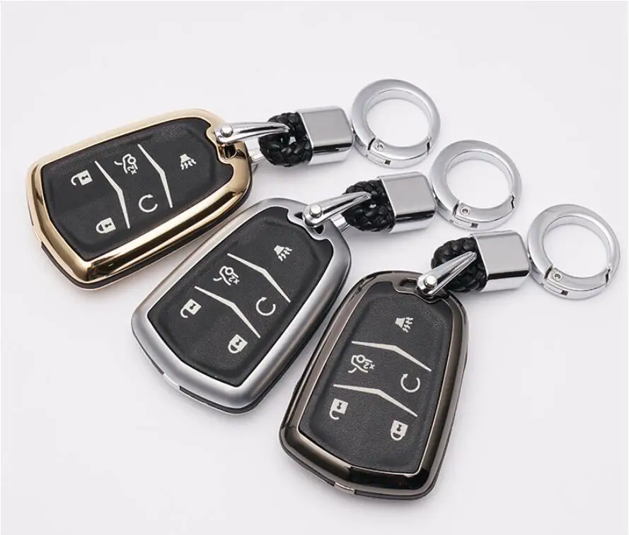 Car Zinc Alloy Key Case Cover For Cadillac Esv Escalade Cts Xts Srx Ats ...