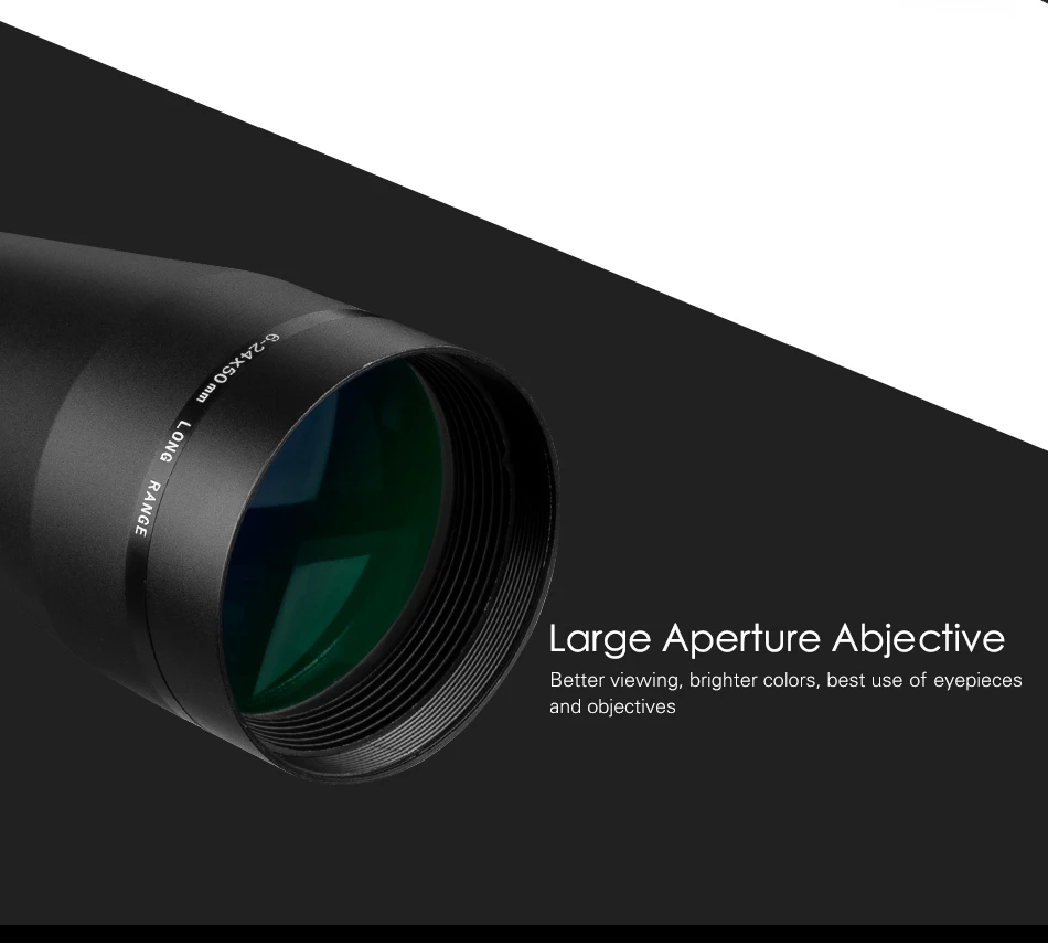 6-24x50 riflescope Tactical Optical Rifle Scope Sniper Hunting Rifle ...