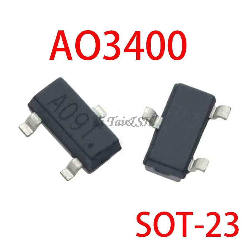 50PCS AO3400 SOT23 AO3400A SOT 23 A09T SOT new MOS FET transistor|Transistors| - AliExpress