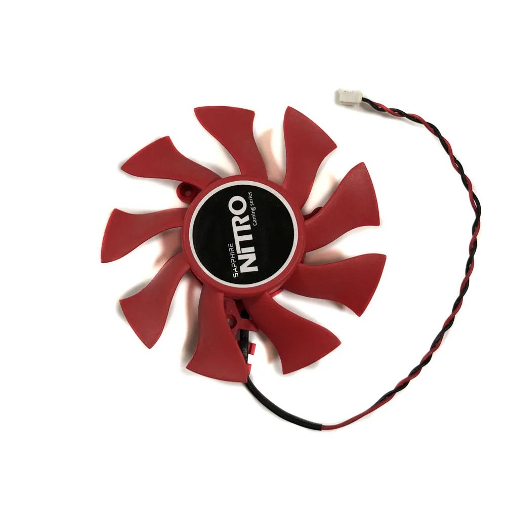 Red Graphics Card VGA Cooler Cooling Fan FD8015U12S/FD8015H12S 75mm 12V ...