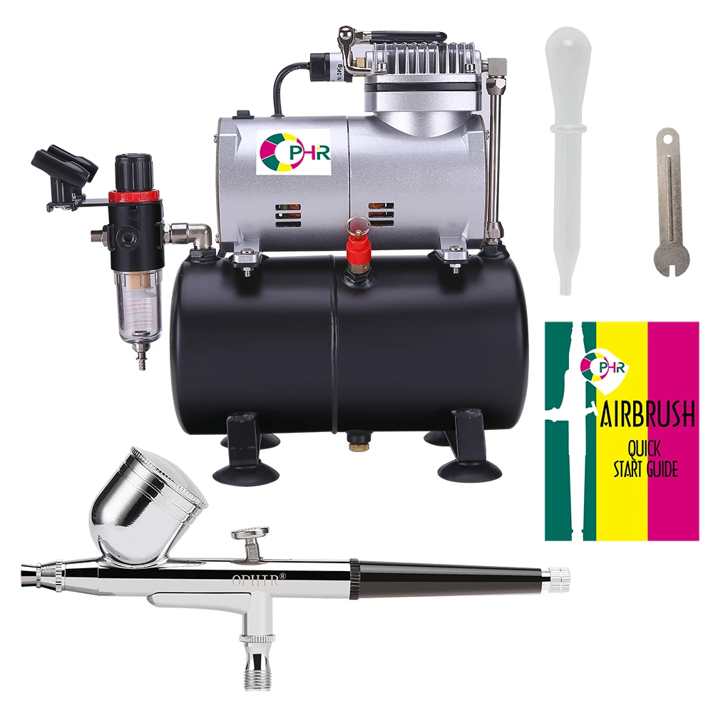 Ophir Cake Decoration Airbrush Set Dual Action Airbrush Kit & 110v,220v ...