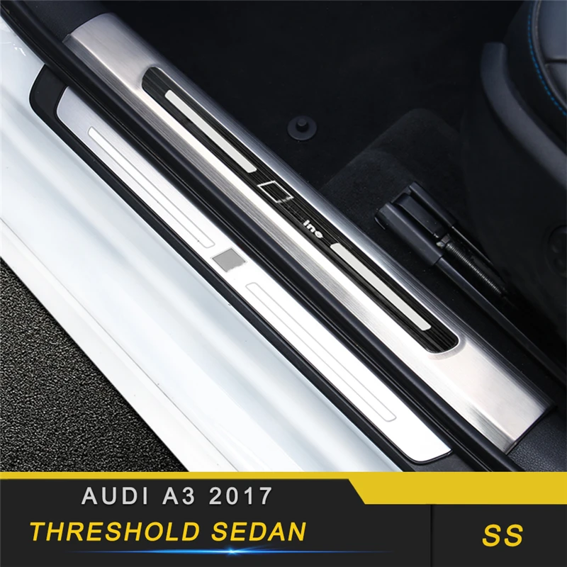 Review For Audi A3 2017-2019 Car Styling Door Threshold Sill Scuff ...