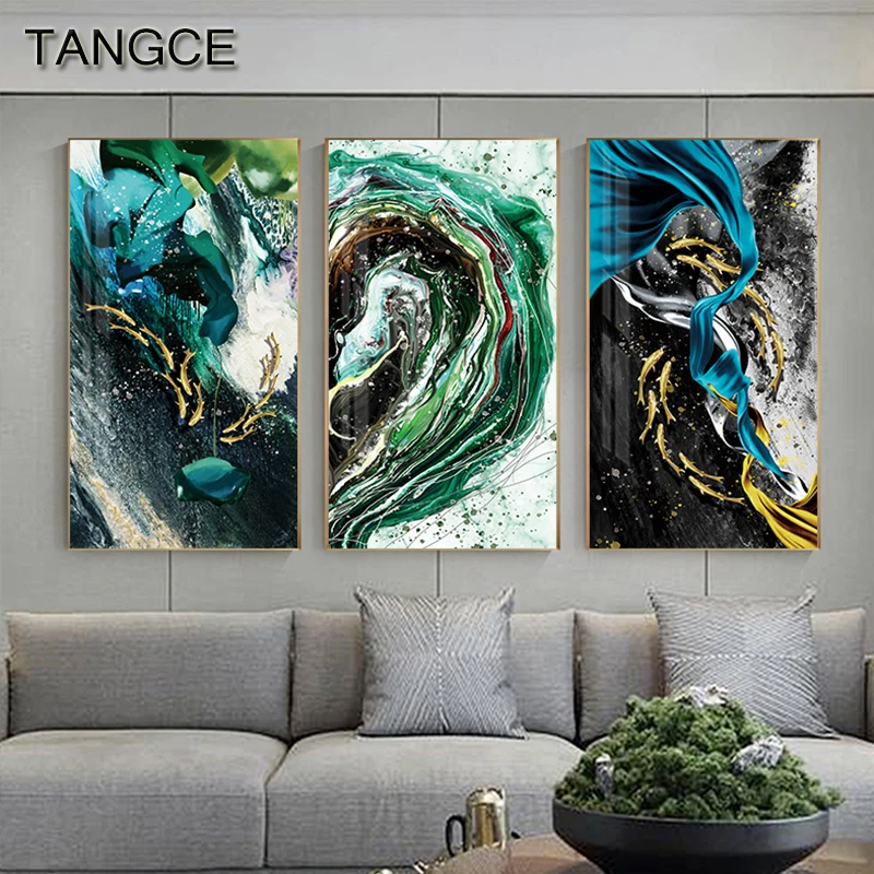 Deep Blue Painting For Living Room