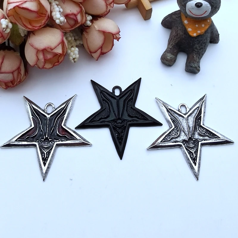 5-Pieces-of-Satan-Inverted-Five-pointed-Star-Necklace-Baphomet-Jewelry ...