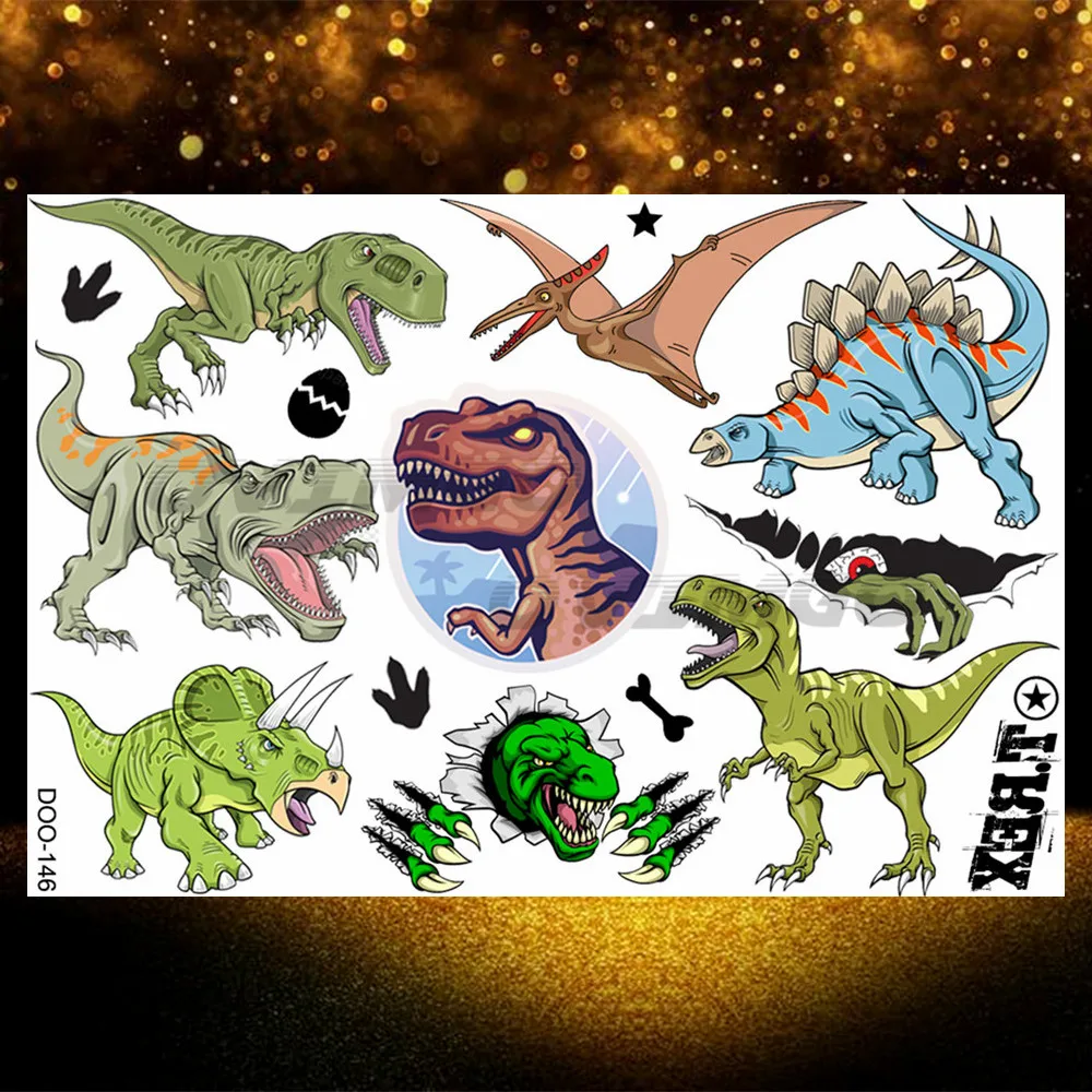 Cartoon T Rex Tattoo