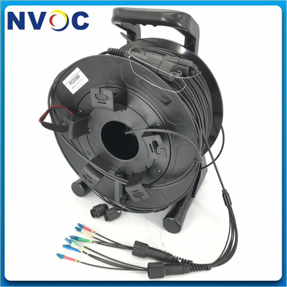 SM,8C,G657A1, Cable negro blindado, 5,0mm,2 uds. PDLC/UPC(8 núcleos ...