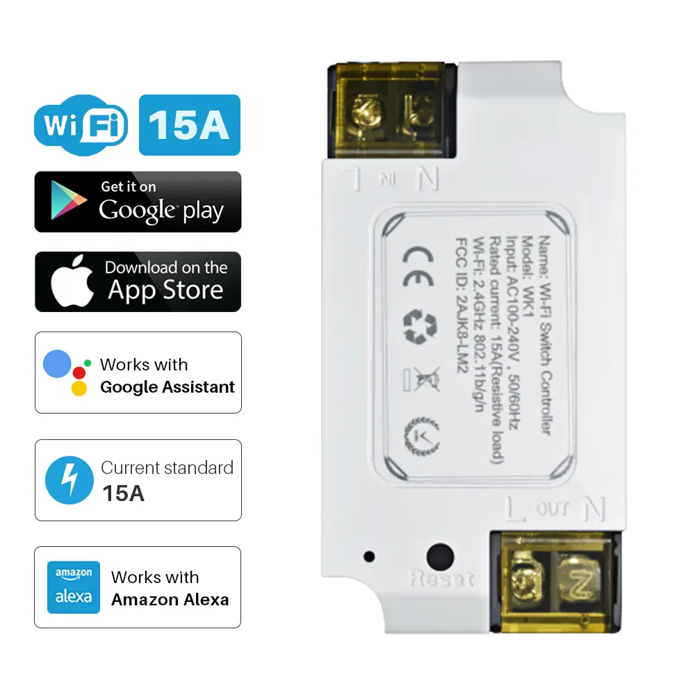 Universal Wireless WiFi Switch Smart Home Automation Module DIY Timing ...