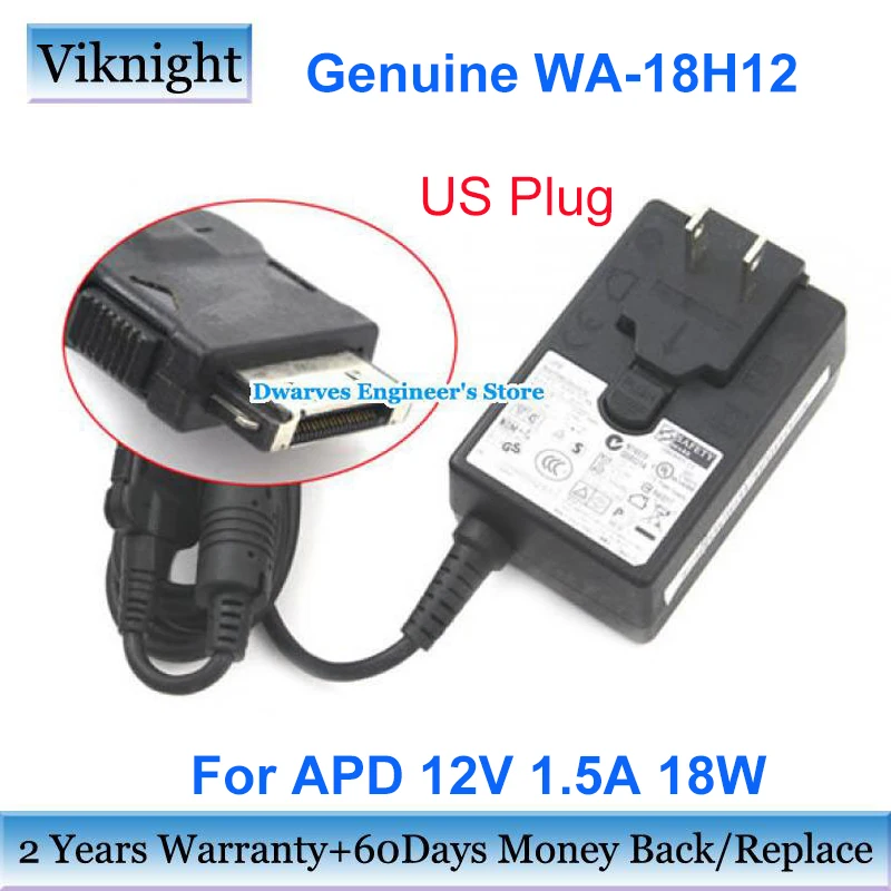 Genuine-APD-WA-18H12-US-Plug-AC-Adapter-12V-1-5A-18W-Power-Adapter ...