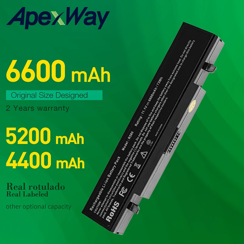 Apexway Battery For Samsung R520 R522 R525 R528 R540 R580 R610 R620 ...