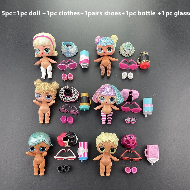 5pc/set 100% Original Lol Dolls L.o.l. Surprise 8cm Big Sisters Doll ...