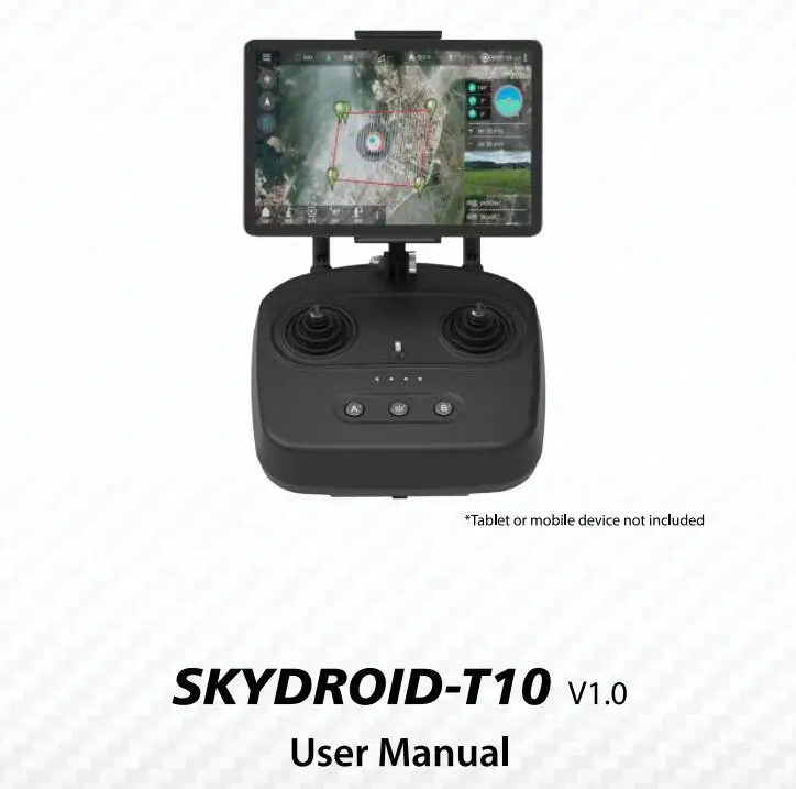 SKYDROID T10 2.4Ghz 10CH Remote Control With Mini FPV Camera For Drone ...