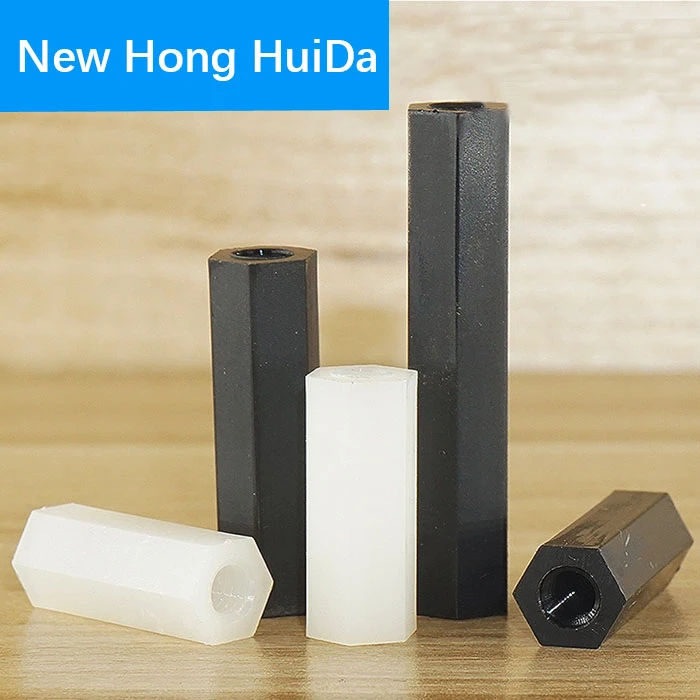 M2 M2.5 M3 M4 Black White Nylon Hex Female Standoff Plastic Mount ...
