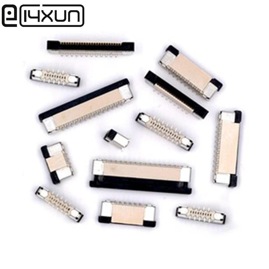 2pcs 0.5mm 1.0mm Vertical Patch With Lock Fpc Ffc Flat Cable Connector Socket 4p 6p 8p 10p 12p ...