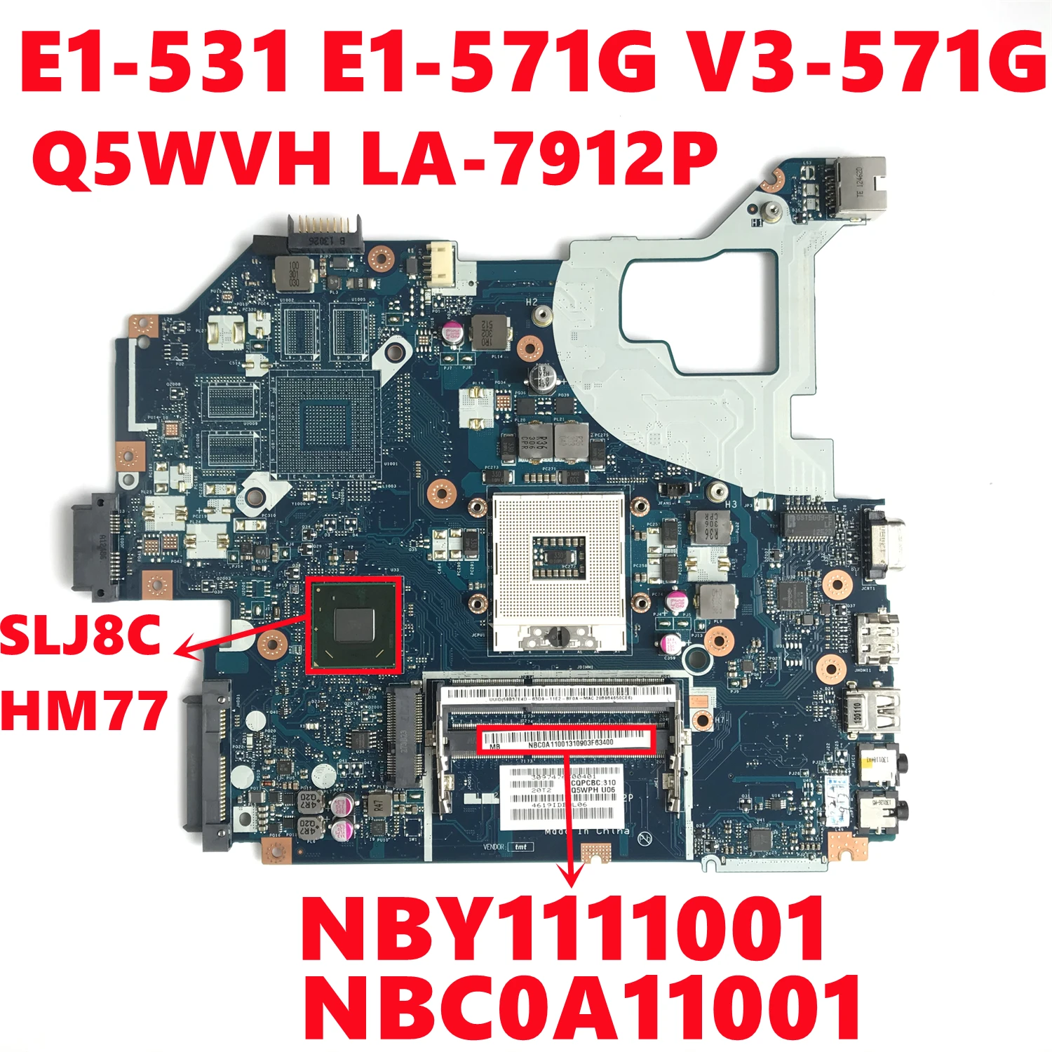 NBY1111001 NBC0A11001 For Acer E1-531 E1-571G V3-571G Laptop ...