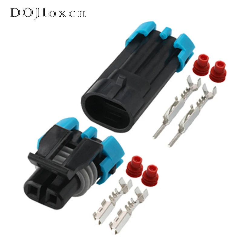 1-5-10-20-50-Sets-2-Pin-Delphi-Automotive-Waterproof-Connector-Male ...
