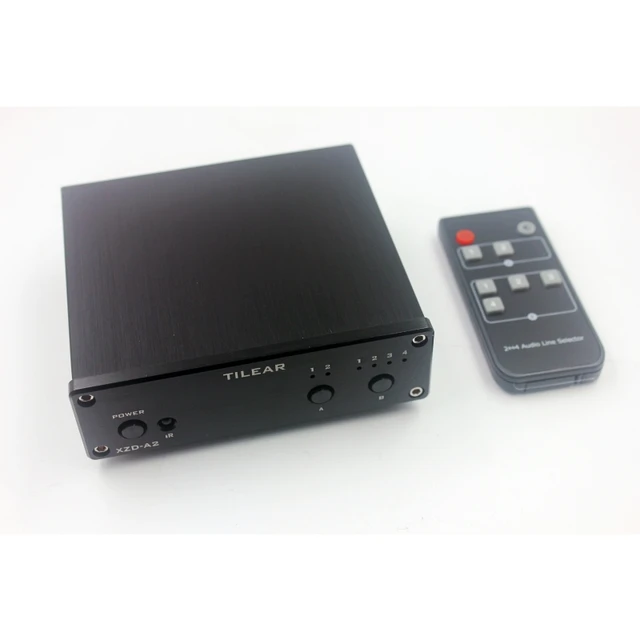 A2 HIFI Lossless 2 Input 4 Output RCA HUB Audio Distributor Signal Selector Source Switcher Tone ...
