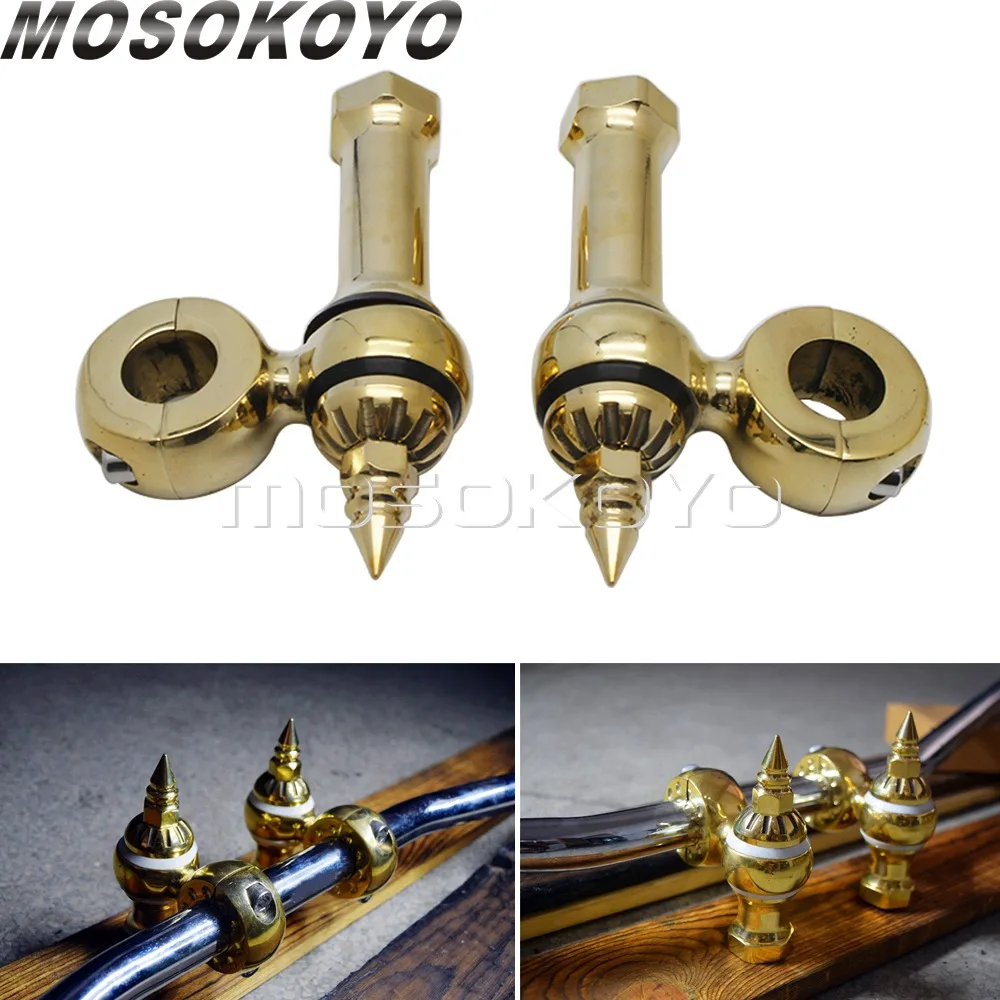 Cafe-Racer-Handlebar-Risers-22mm-25mm-Offset-Dog-Bone-Retro-Riser-for ...