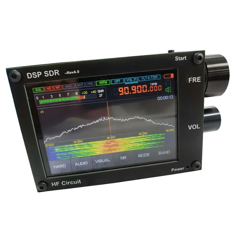 SDR-HAM-Empfänger 50-kHz-200-MHz-Aluminiumlegierung Drahtloser Malahit-DSP-SDR-Empfänger Malahit ...