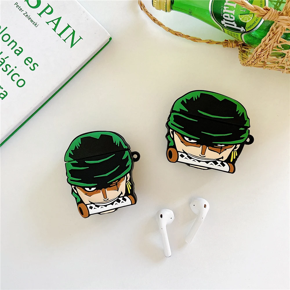 3D Roronoa Zoro Apple airpods pro 1 2 silicone protect box case | One ...