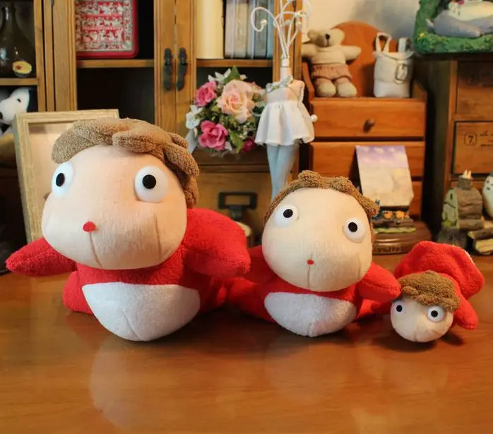 Ponyo-on-Cliff-PONYO-Princess-with-bucket-hat-Soft-Plush-Toy-Doll ...