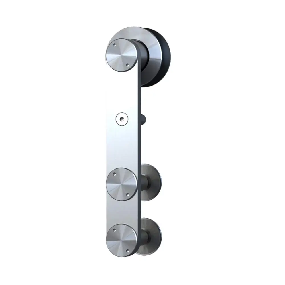 European 6.6ft Stainless Steel Sliding Barn Door Pipe Track Set for ...