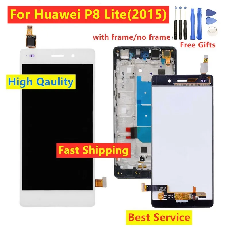 For-HUAWEI-P8-Lite-Lcd-Display-Screen-Replacement-With-Frame-For-Huawei ...