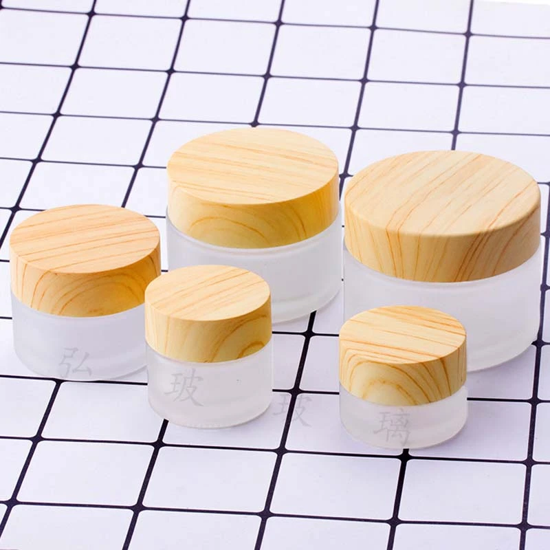 5g-100g Mini Glass Empty Jar Pots Cosmetic Makeup Inner Lid Face Cream ...
