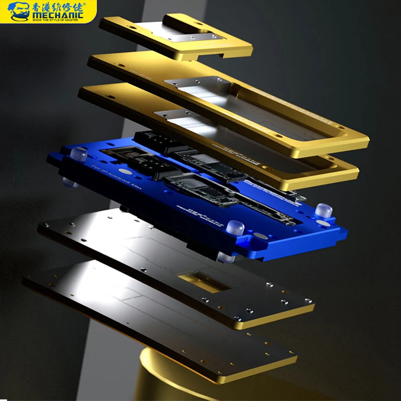 Plantilla de Reballing mecánico 6 en 1 BGA para iPhone X/XS MAX/11/11 ...