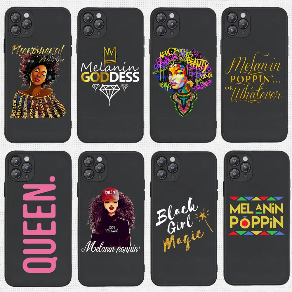 Melanin-Poppin-Queen-Phone-Case-For-iPhone-14-Pro-Max-13-Pro-12-Pro-11 ...