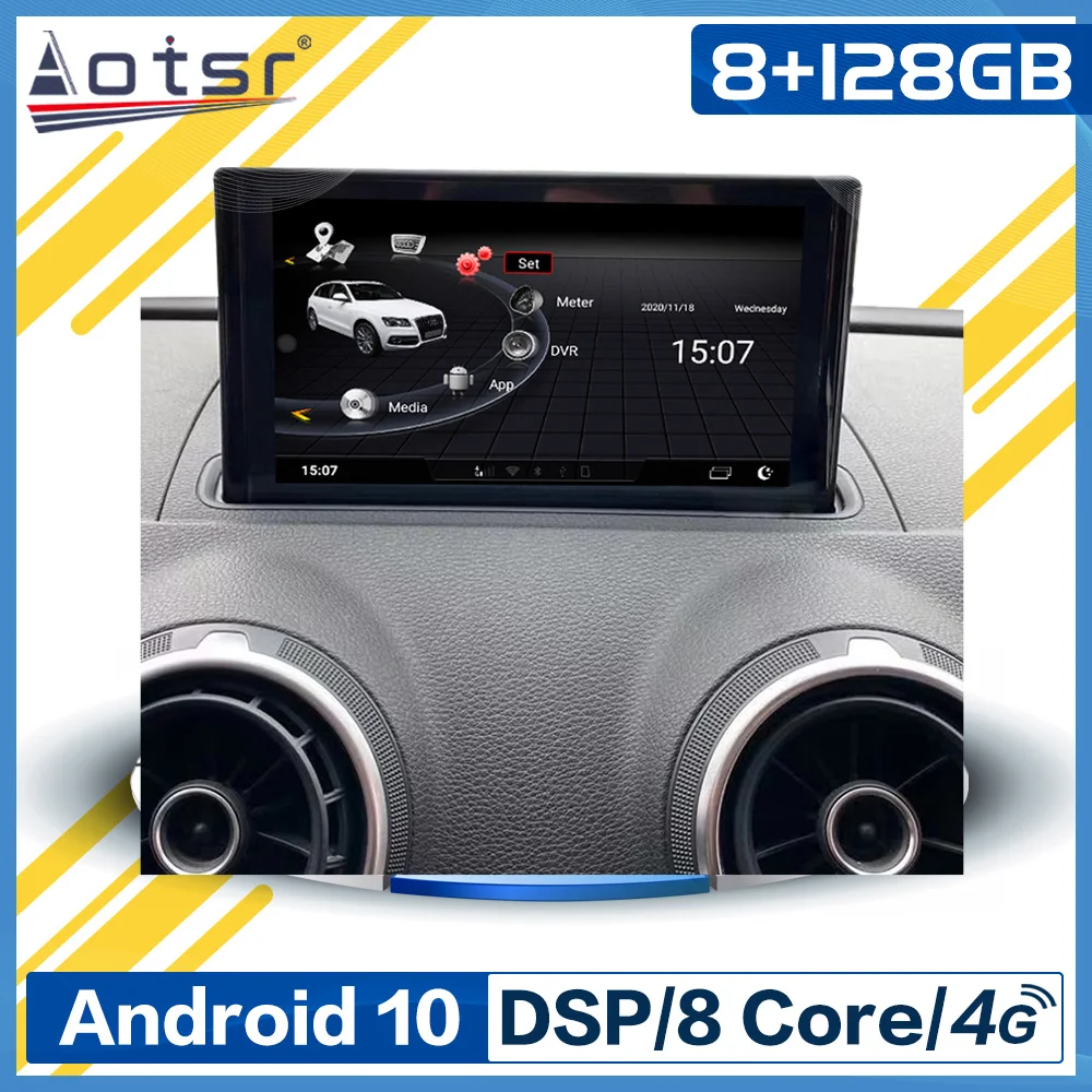 128g android 10 multimídia do carro auto player de rádio áudio estéreo ...