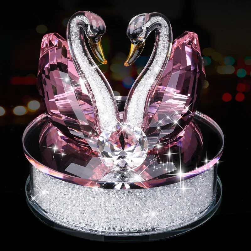 Christmas-Gift-Car-Decoration-Creative-Crystal-Swan-Car-Interior ...