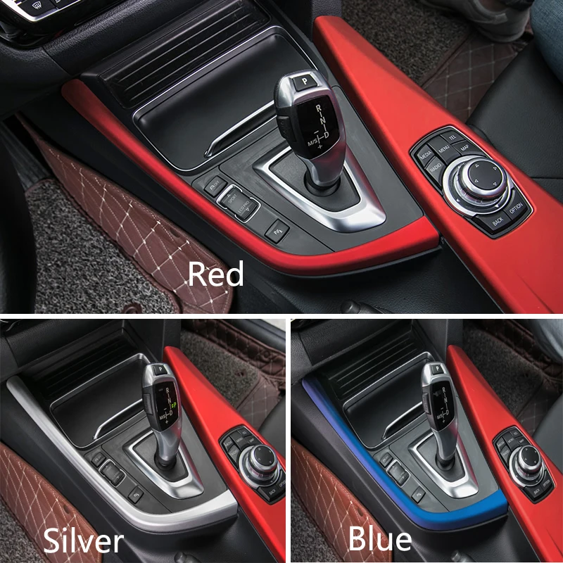 Car Inner Center Console Gear Shift Box Sequins Cover Trim Strips ...