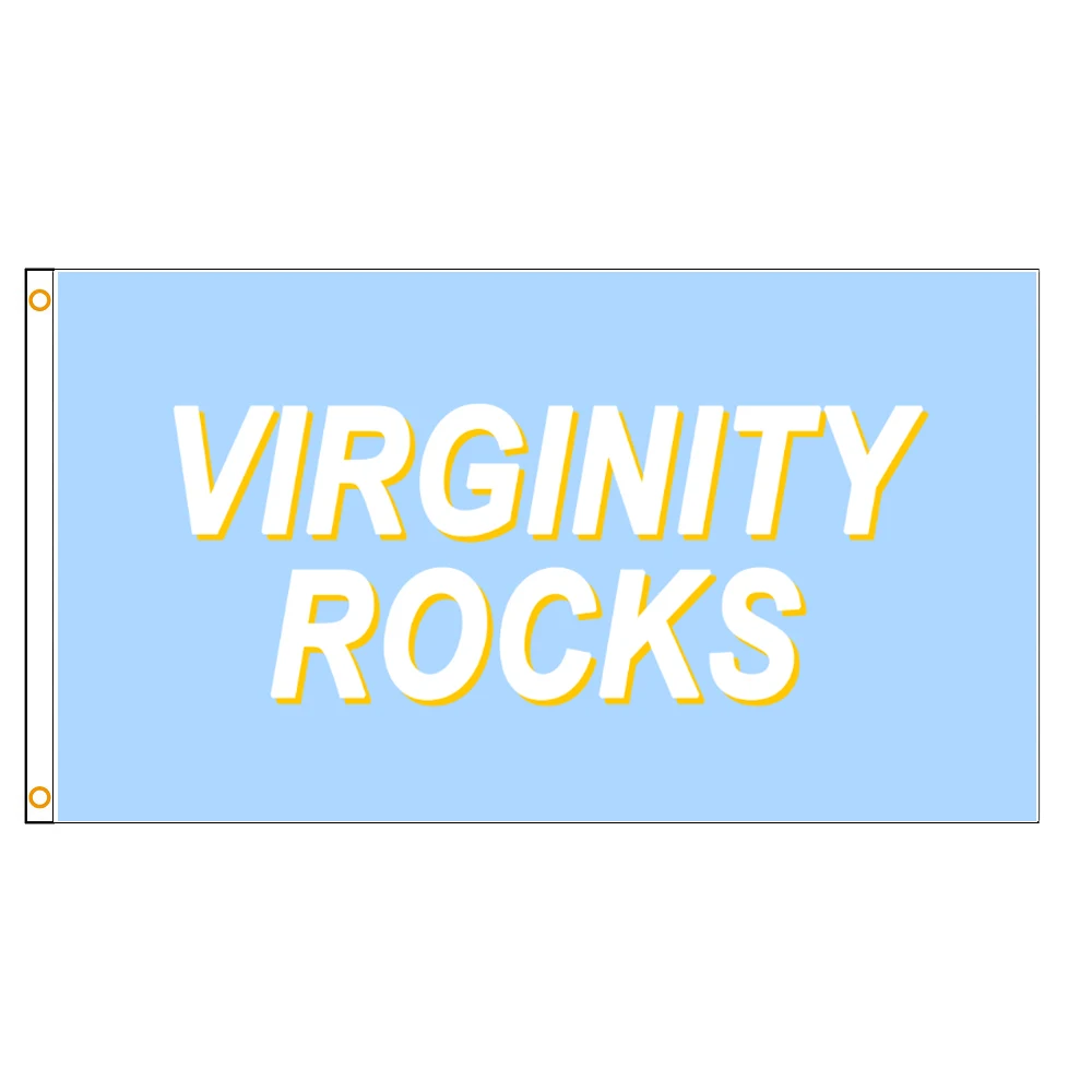 90X150cm 3x5ft Virginity Rocks Flag|Flags, Banners & Accessories ...