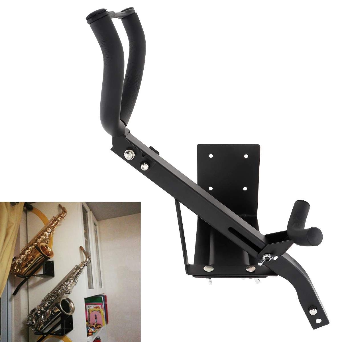 Alto-Saxophone-Wall-Hanging-Bracket-Sax-Hanger-Hook-Stand-Instrument ...