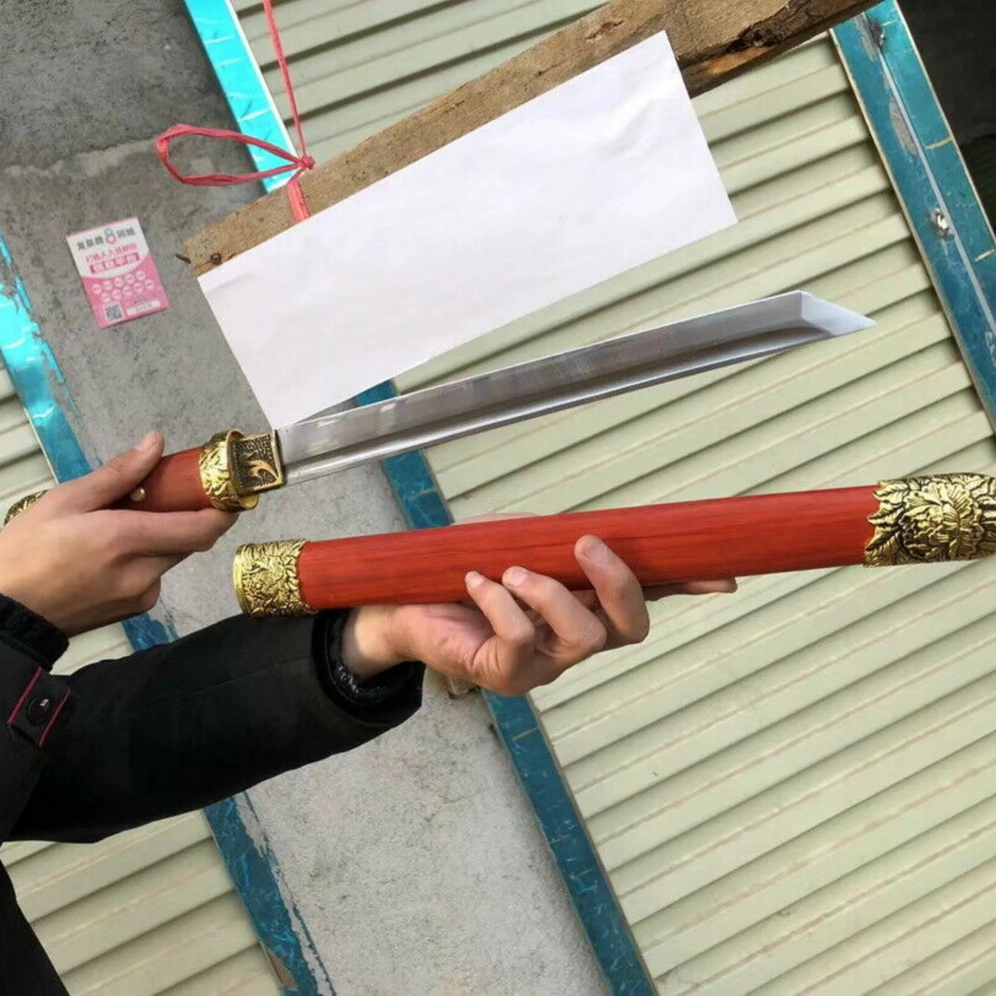 Hand Forged High Manganese Steel Tang Dao Chinese Kungfu Sword Short ...