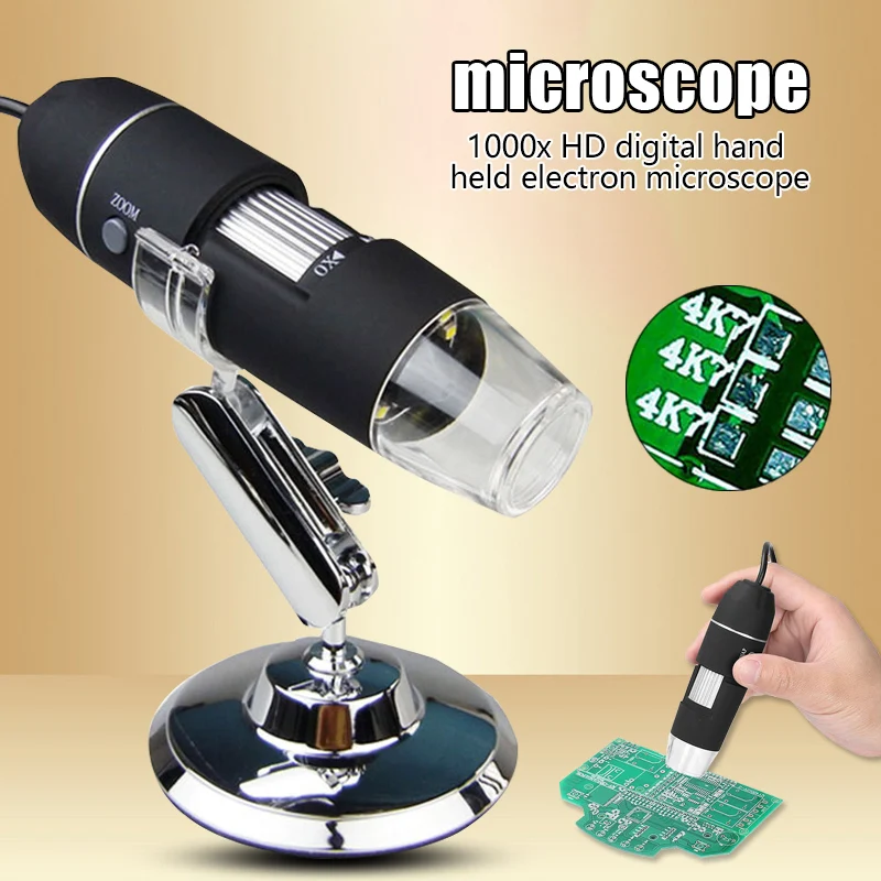 Microscopes 1000x Magnification 8 LED USB Digital Mini Camera with OTG ...