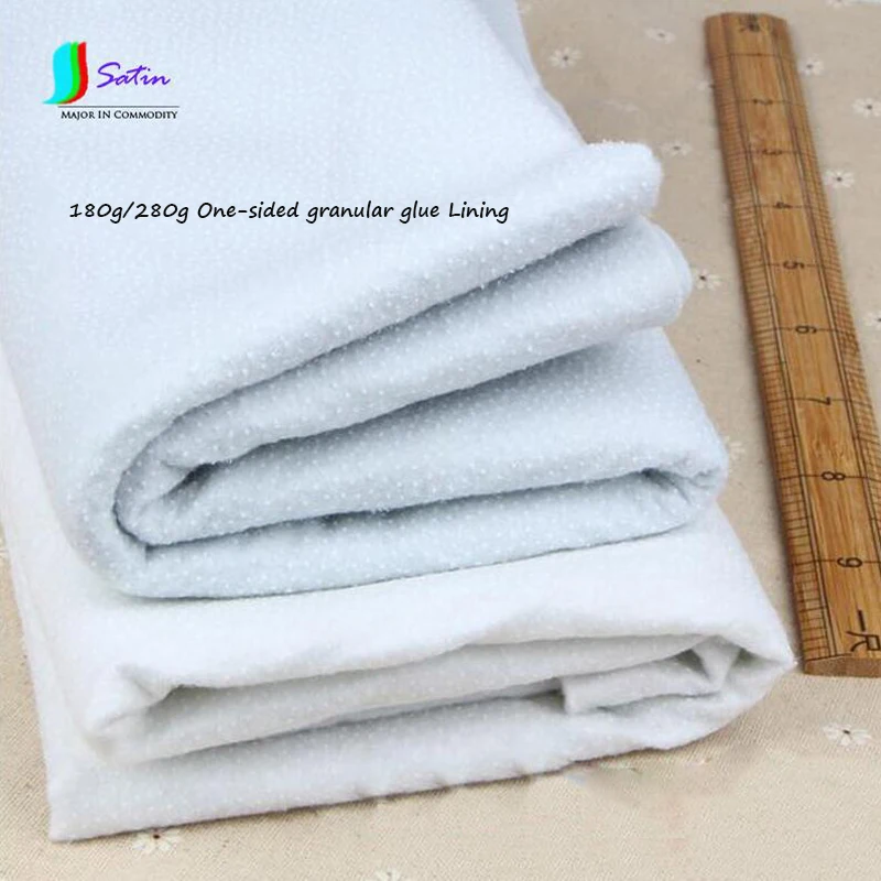 White Single sided Adhesive Grain Cotton Interlining Bag/Pads Sew ...