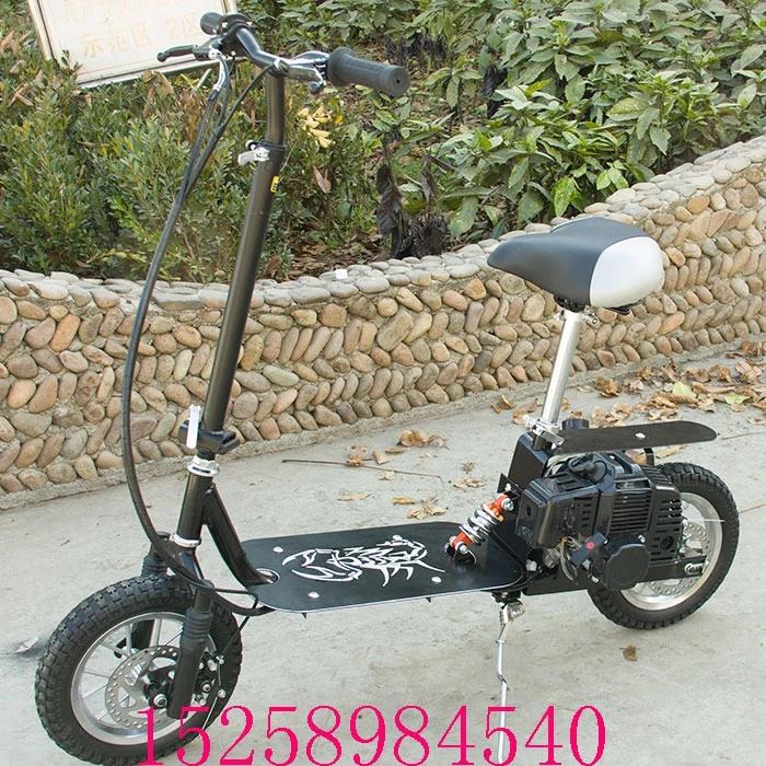 12-Inches-Big-Wheel-Two-stroke-52CC-Moped-Folding-Fuel-Gasoline ...