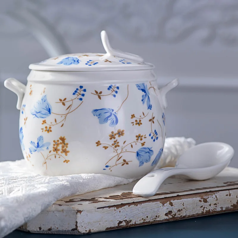 Marmites et soupières,Tasse à ragoût en porcelaine tasse à soupe ...
