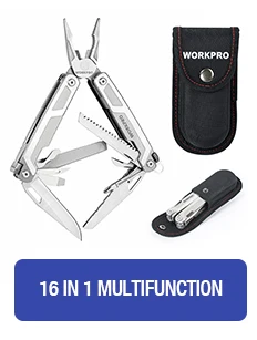 WORKPRO Multi Tool 15-in-1 Pocket Tool multi Pliers Saw Cutters for EDC ...