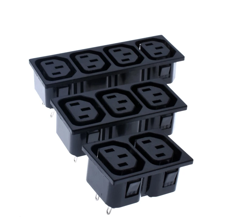 IEC 60320 C13 Snap-in Universal Wall Socket Multiple Power