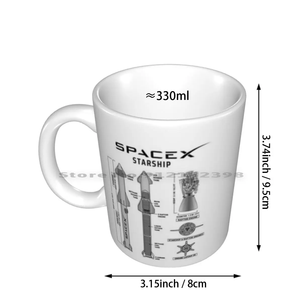Spacex Mug Coffee