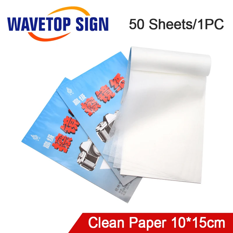 Wavetopsign Optics Lens Tissue Clean Paper Soft Cleaning Wipes Booklet ...