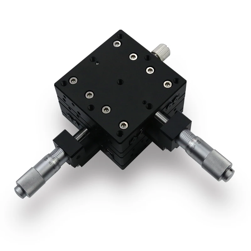 XY Axis Sliding Stage V shaped cross roller guides displacement ...